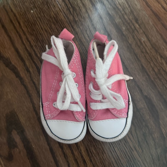 Converse | Shoes | Converse Chuck Taylor First Star Hi Pink | Poshmark
